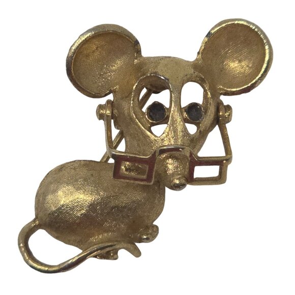 Avon | Jewelry | Vintage Avon Mouse Brooch With Moveable Glasses 97s ...
